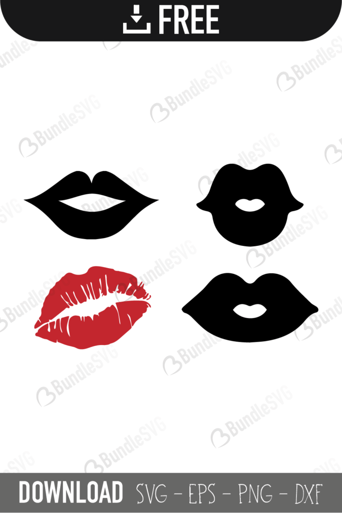 Lips SGV Cut Files Free Download | BundleSVG.com