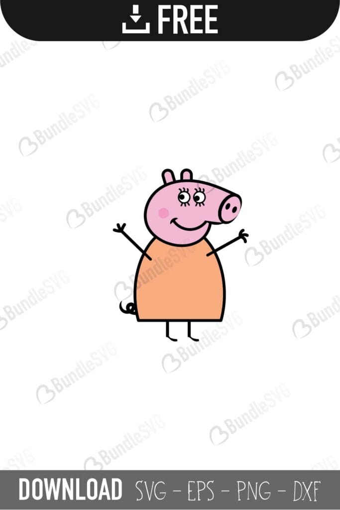 Free Peppa Pig SVG Cut Files Free Download | BundleSVG.com