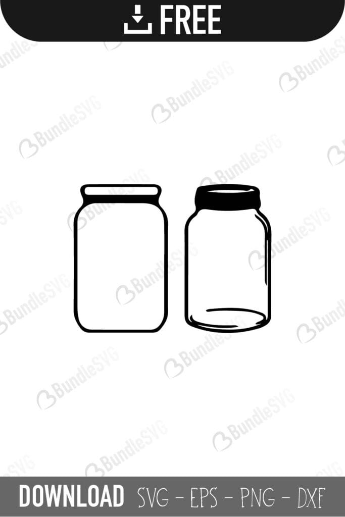 Mason Jar SVG Cut Files Download | BundleSVG