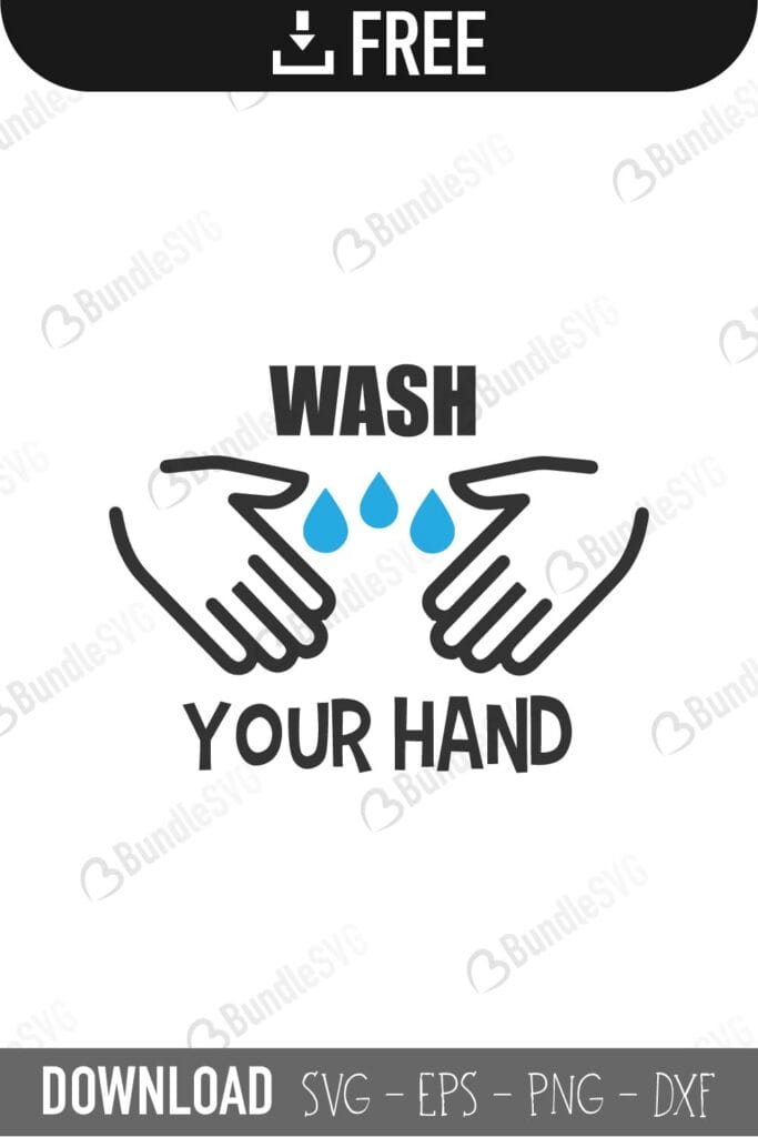 Wash Your Hand SVG Cut Files Free Download | BundleSVG