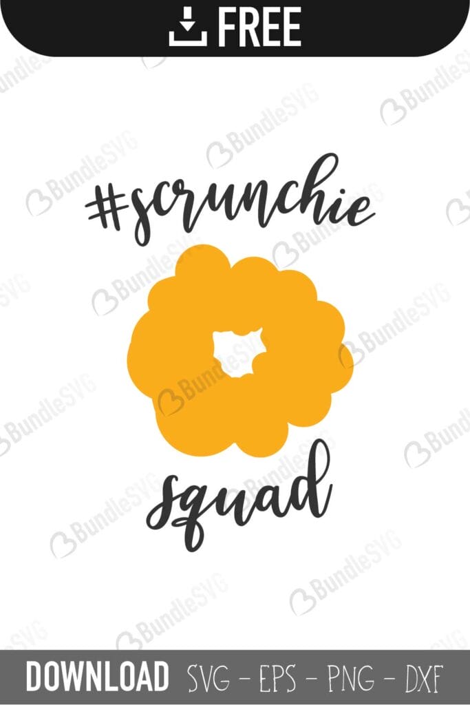 Scrunchie SVG Cut Files Free Download | BundleSVG