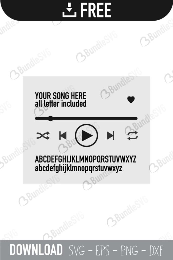 Music Player Buttons SVG Cut Files Free Download | BundleSVG.com