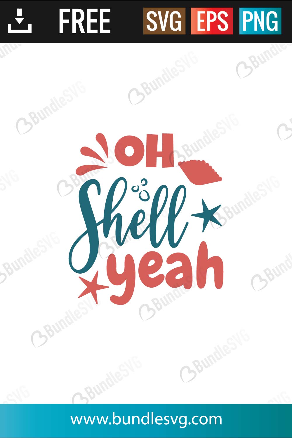 Oh Shell Yeah SVG Cut Files Free Download | BundleSVG.com