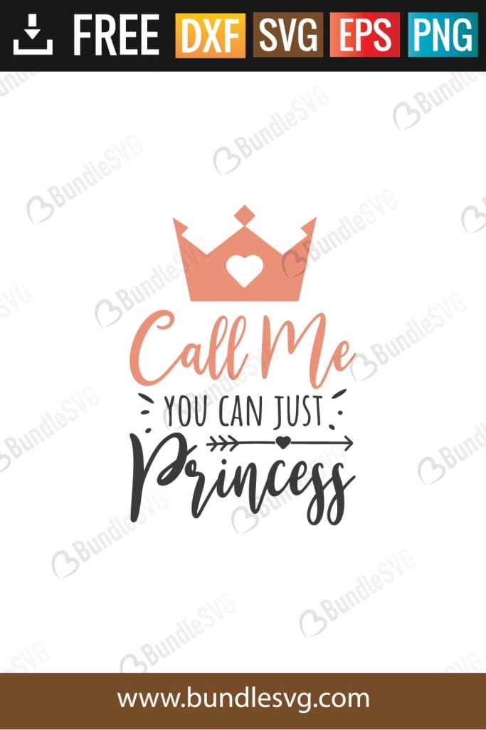 Call Me Princes SVG Cut Files Free Download | BundleSVG.com
