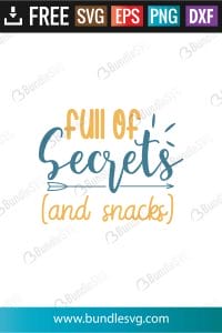 Full OF Secrets and Snacks SVG Cut Files Free Download | BundleSVG.com