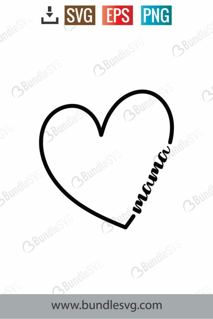 Mama Heart Svg Free Download | BundleSVG.com