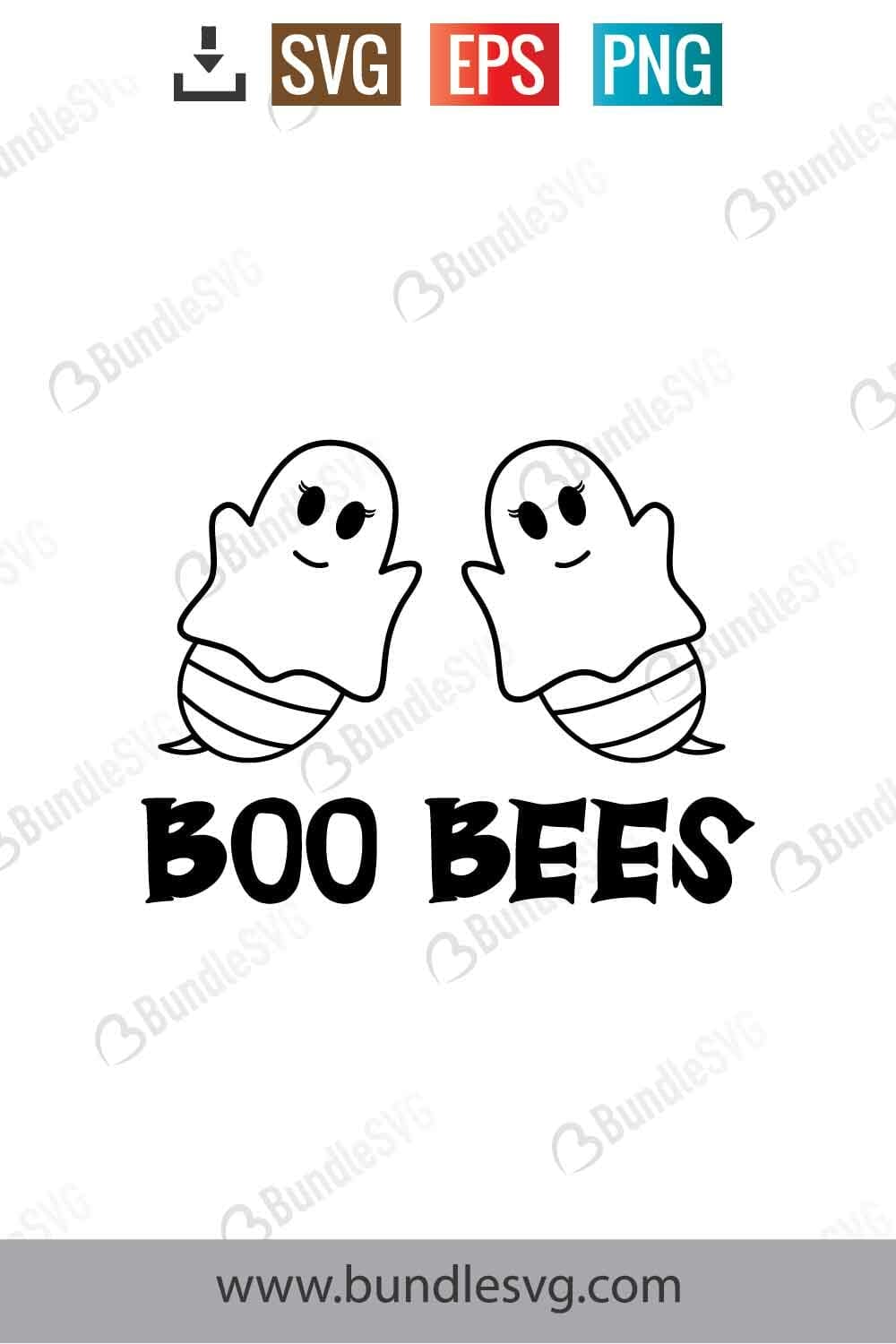 Boo Bees Svg Free Download | BundleSVG.com