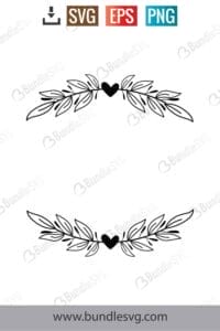 Half Wreath Svg Free Download | BundleSVG.com